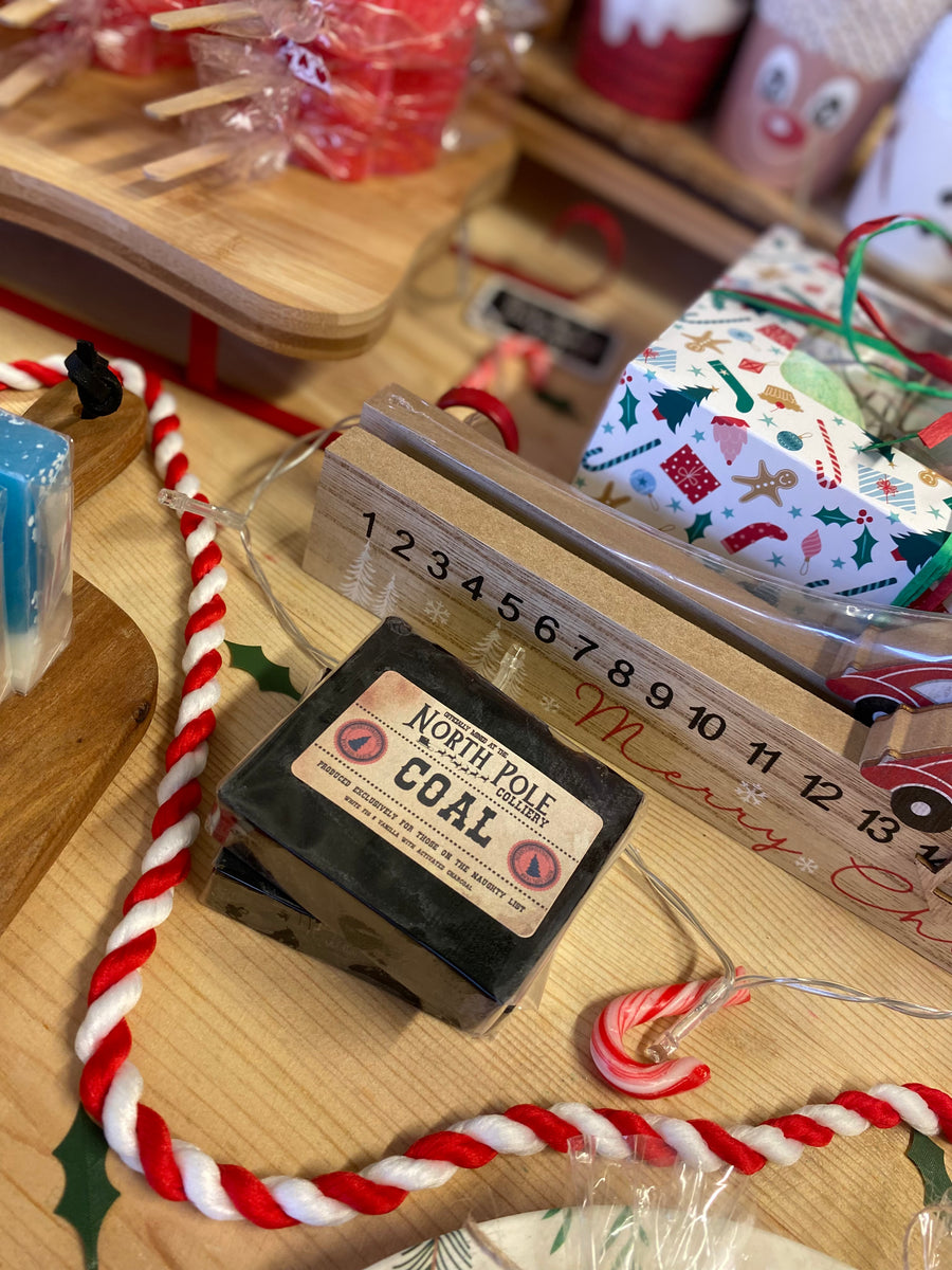 North Pole Coal Handmade Soap Slice – The Soap Shack