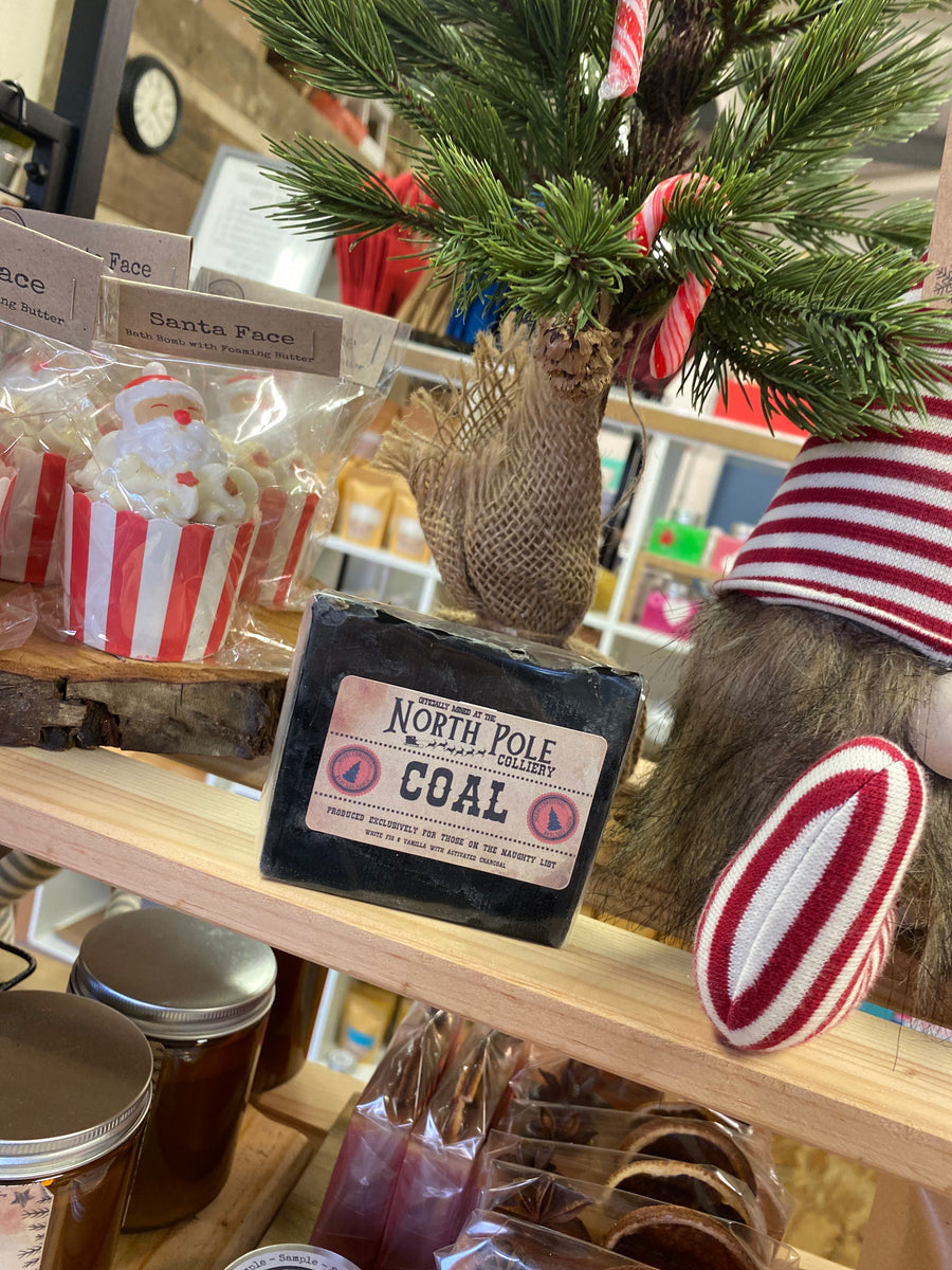 North Pole Coal Handmade Soap Slice – The Soap Shack