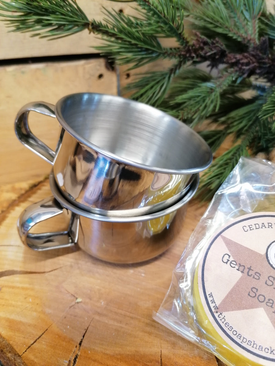 Stainless Steel Shaving Mug – The Soap Shack